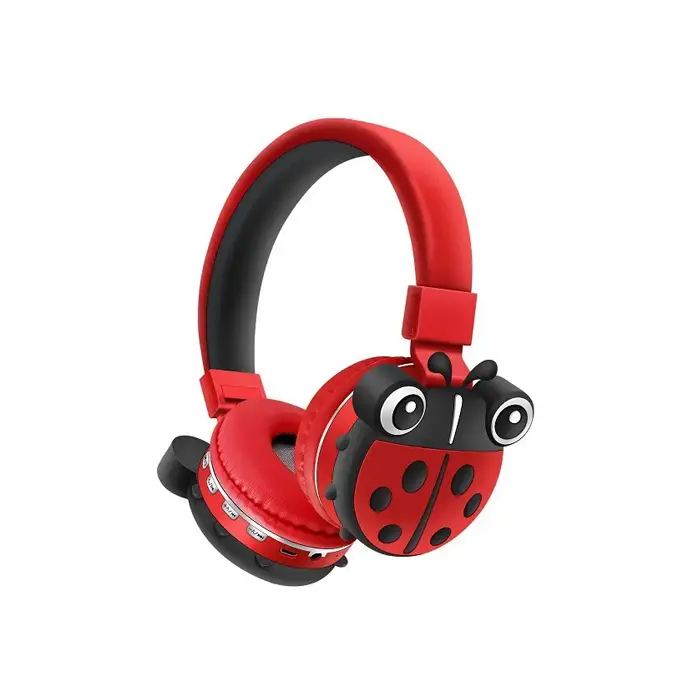 AH-806F Ladybug Headset Stereo Silicone Headset Child Headphone - CTECH